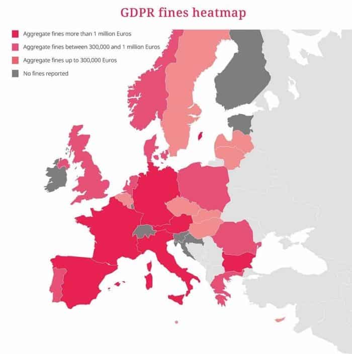 €114M GDPR fines issued based on DLA Piper Data Breach Survey 2020