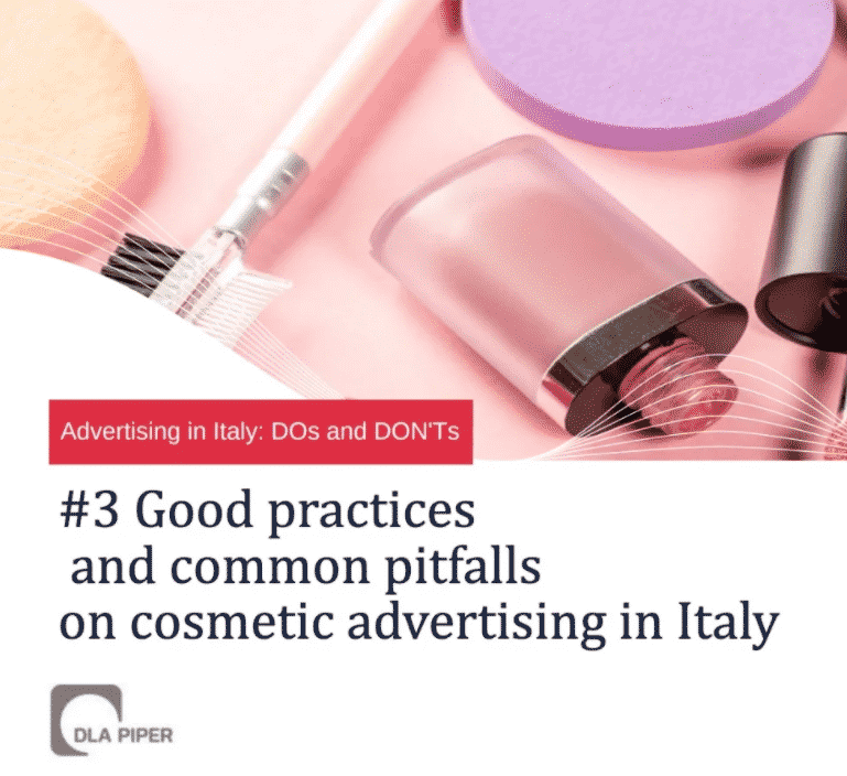 Infographic - Do's and Don'ts on advertising of cosmetics in Italy