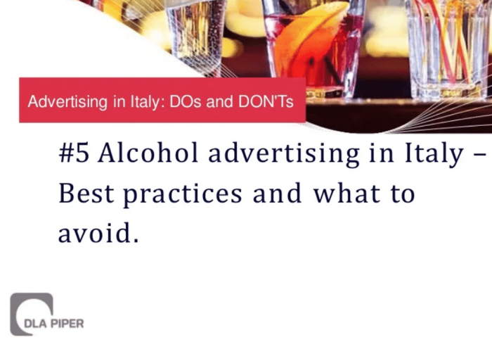 Infographic - Do’s and Don’ts on advertising of alcoholic beverages in ...